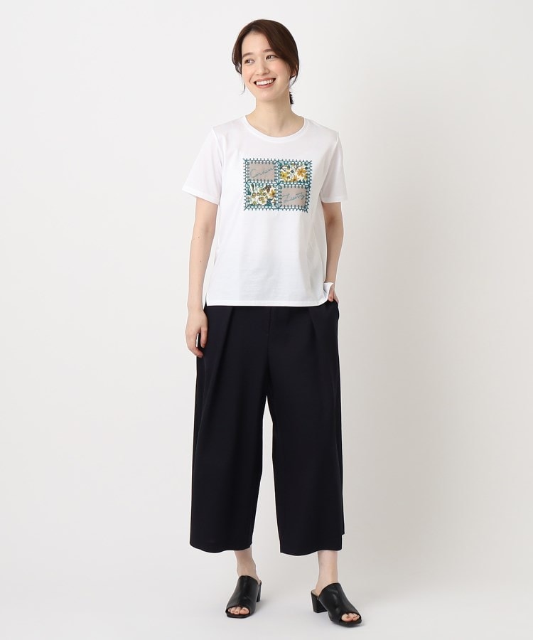 プリント&刺繍デザインラグジュアリーTシャツ(Tシャツ プリント&刺繍デザインラグジュアリーTシャツ(Tシャツ