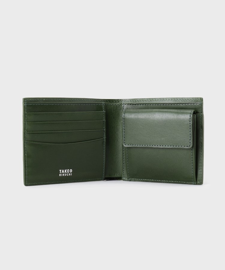 オイルスムースレザー 2つ折り財布(財布) | TAKEO KIKUCHI オイルスムースレザー 2つ折り財布(財布) | TAKEO KIKUCHI