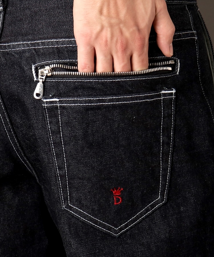 セットアップ可】ハイグレード ワイドデニムパンツ(デニム セットアップ可】ハイグレード ワイドデニムパンツ(デニム