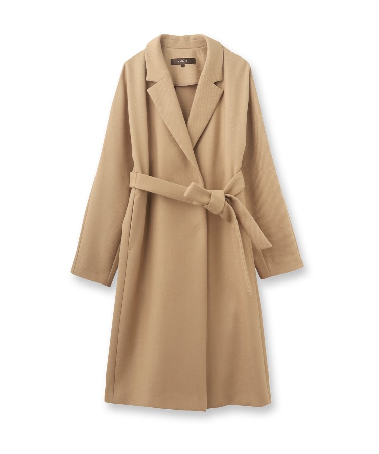 R‐QUALITY/共布サッシュベルト付き】クラシカルロングコート R‐QUALITY/共布サッシュベルト付き】クラシカルロングコート