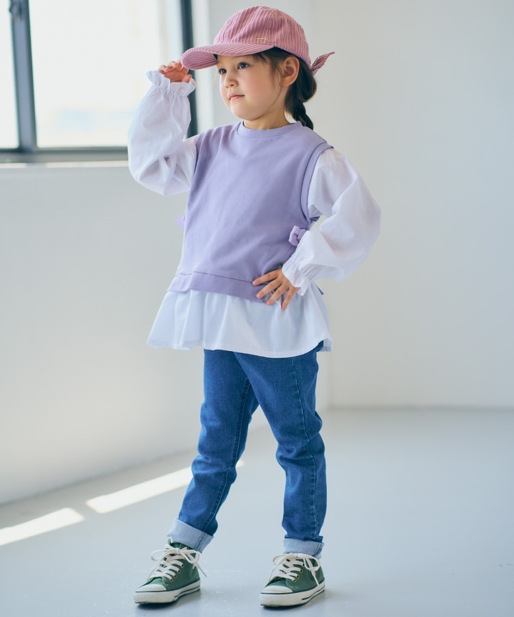 ◇【90-140cm】ストレッチデニムパンツ(フルレングスパンツ ◇【90-140cm】ストレッチデニムパンツ(フルレングスパンツ
