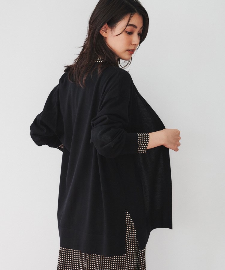 アンサンブル可能/体型カバー】シルクウールカシミヤ アンサンブル可能/体型カバー】シルクウールカシミヤ