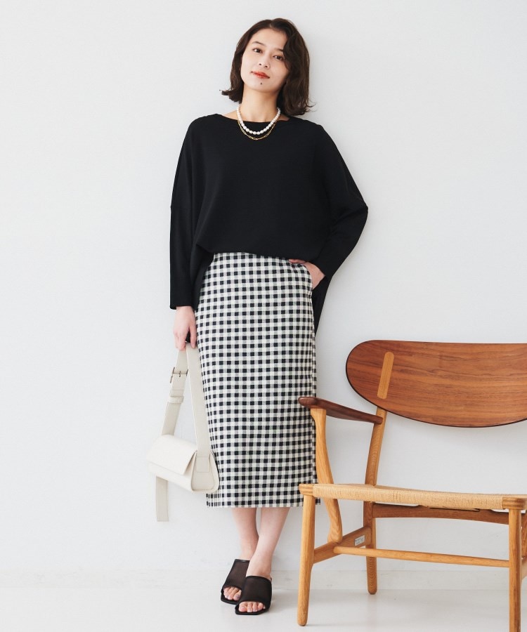 体型カバー/透けにくい】ワイドシルエットニット(ニット 体型カバー/透けにくい】ワイドシルエットニット(ニット