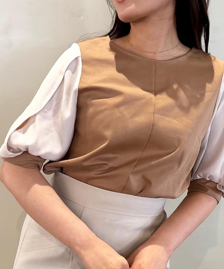 洗える】花柄ジャカードのブラウス(シャツ・ブラウス) | COUP 洗える】花柄ジャカードのブラウス(シャツ・ブラウス) | COUP