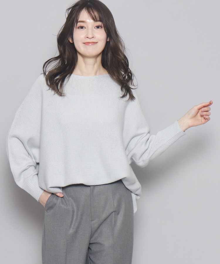 洗える/日本製】柔らかく、落ち感が綺麗なゆったりニット 洗える/日本製】柔らかく、落ち感が綺麗なゆったりニット