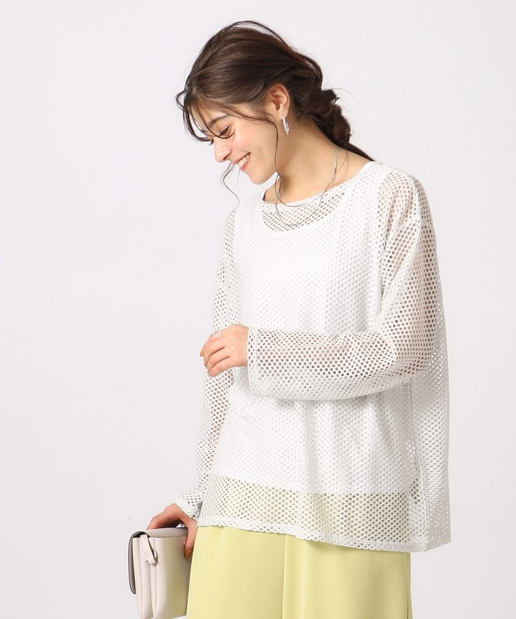 2点セット】ラメメッシュニット+タンクトップ(トップス+ 2点セット】ラメメッシュニット+タンクトップ(トップス+
