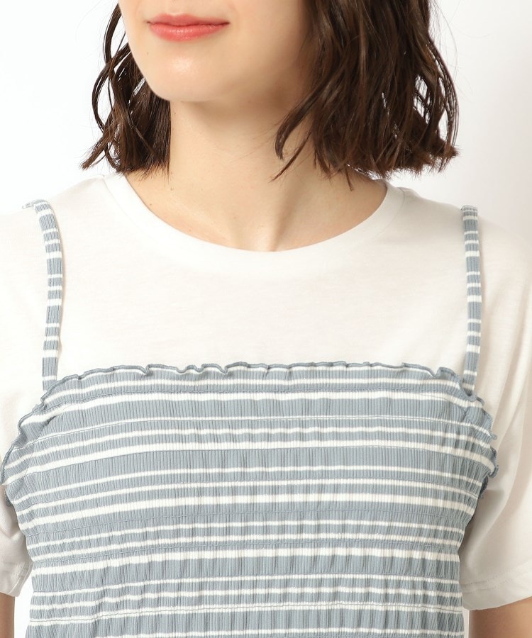 洗える】キャミレイヤード風Tシャツ(Tシャツ) | SHOO・LA 洗える】キャミレイヤード風Tシャツ(Tシャツ) | SHOO・LA