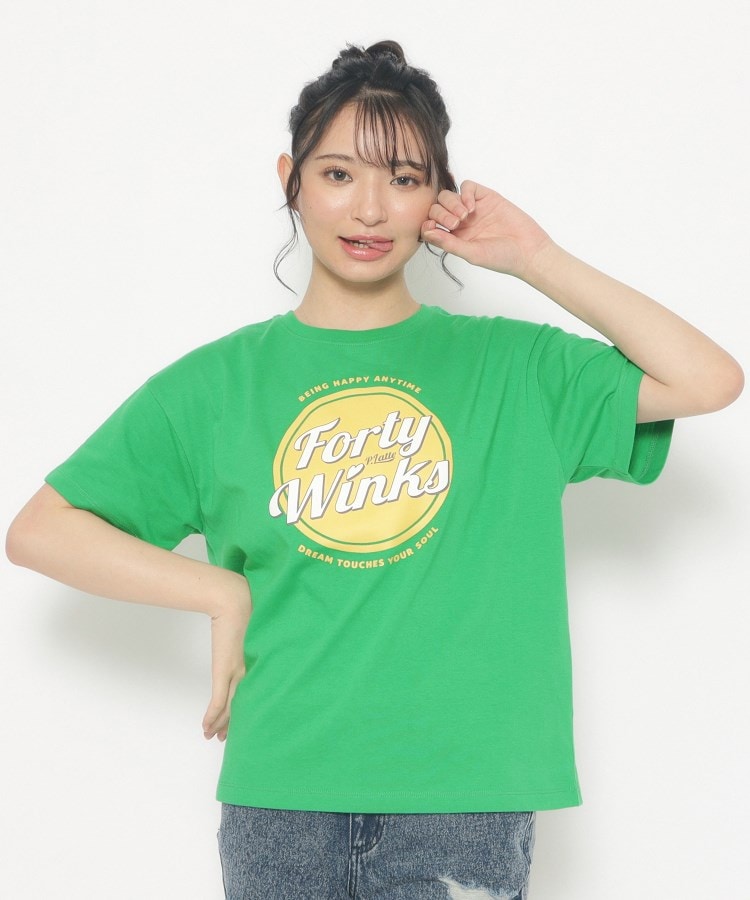 130cmあり】サークルロゴTシャツ(Tシャツ) | PINK-latte 130cmあり】サークルロゴTシャツ(Tシャツ) | PINK-latte