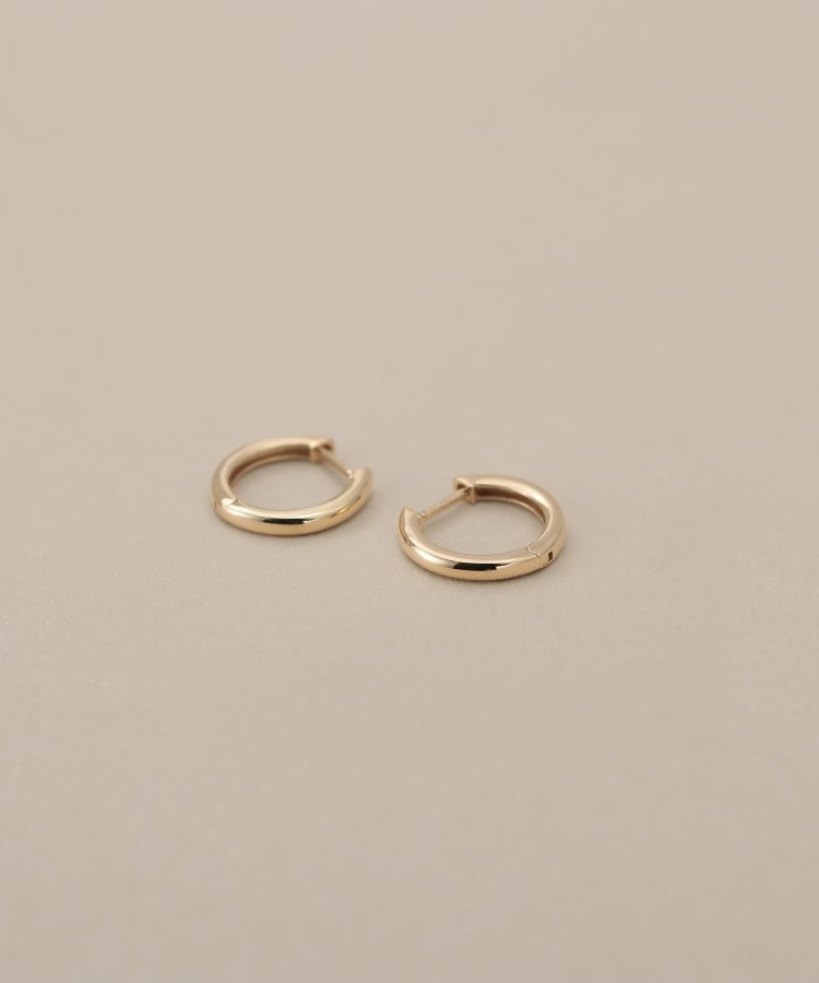 K10平甲中折れ フープピアス(ピアス) | COCOSHNIK(ココシュ K10平甲中折れ フープピアス(ピアス) | COCOSHNIK(ココシュ