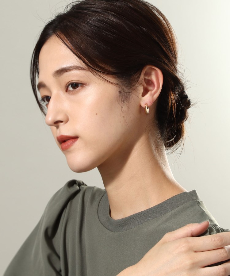 K10中空しのぎ フープピアス(ピアス) | COCOSHNIK(ココシュ K10中空しのぎ フープピアス(ピアス) | COCOSHNIK(ココシュ