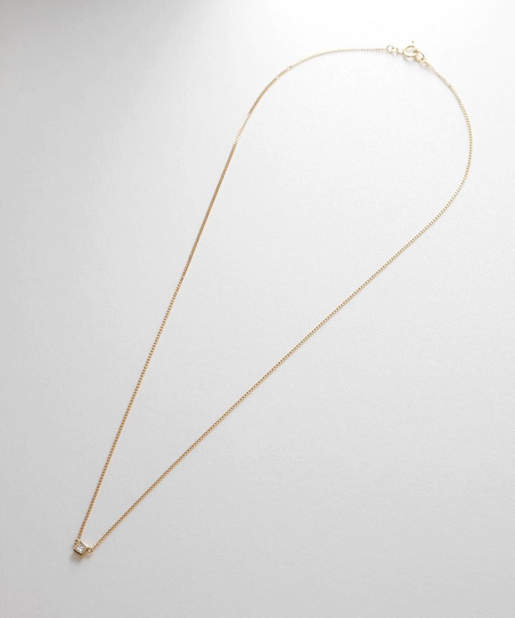K18ダイヤモンドプリンセスカット キヘイネックレス(ネックレス K18ダイヤモンドプリンセスカット キヘイネックレス(ネックレス