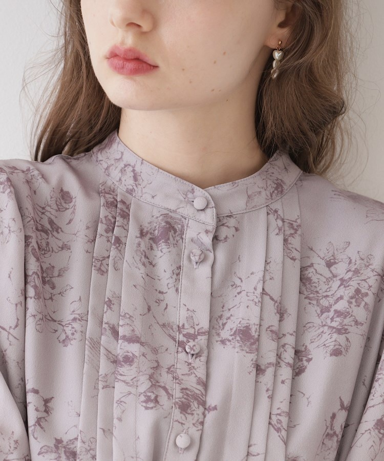 オトナのためのクラシカルワンピ】花柄5分袖ワンピース(マキシ オトナのためのクラシカルワンピ】花柄5分袖ワンピース(マキシ