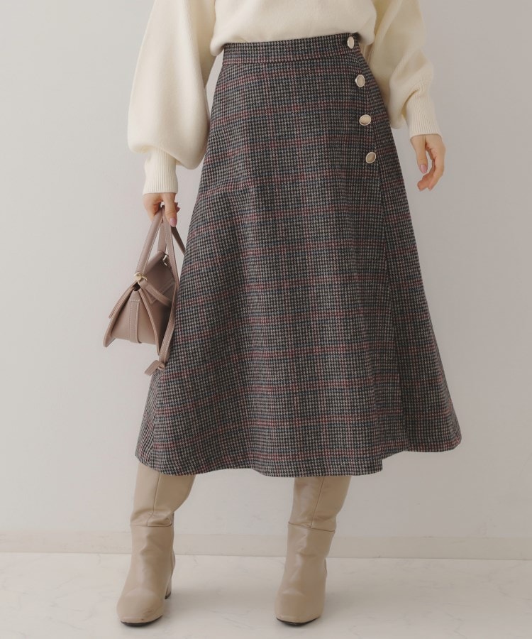 ミニ千鳥チェックツイードスカート(ミモレスカート) | Couture ミニ千鳥チェックツイードスカート(ミモレスカート) | Couture