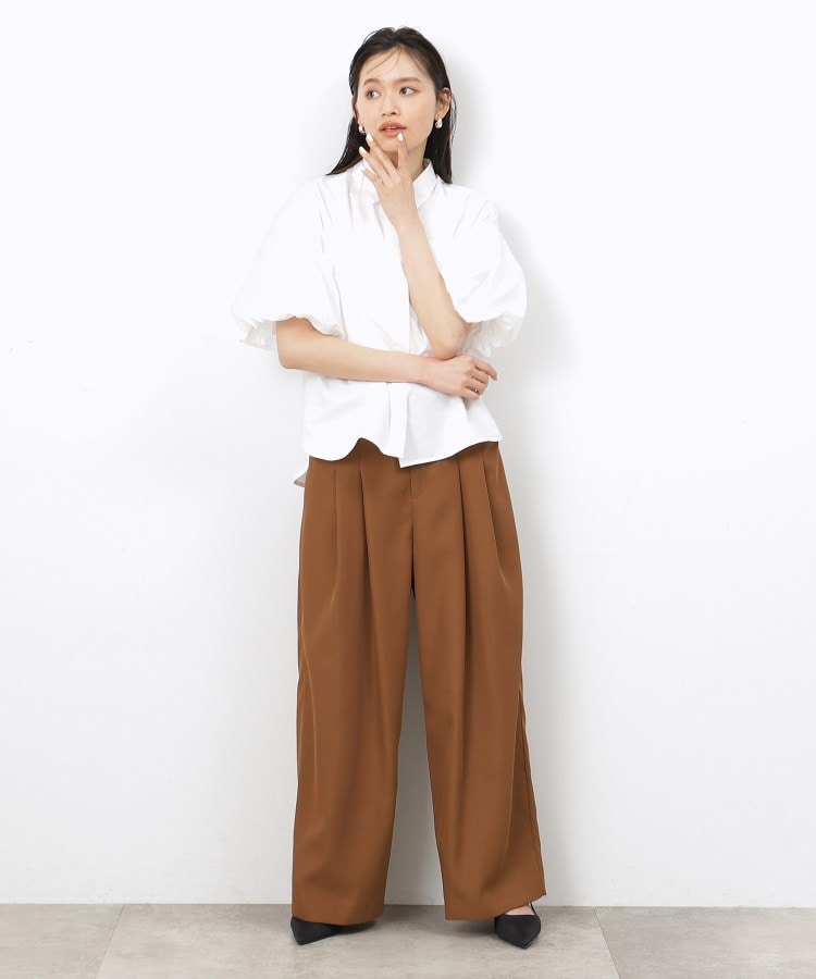 大草直子さんコラボ】バルーンスリーブブラウス(シャツ 大草直子さんコラボ】バルーンスリーブブラウス(シャツ