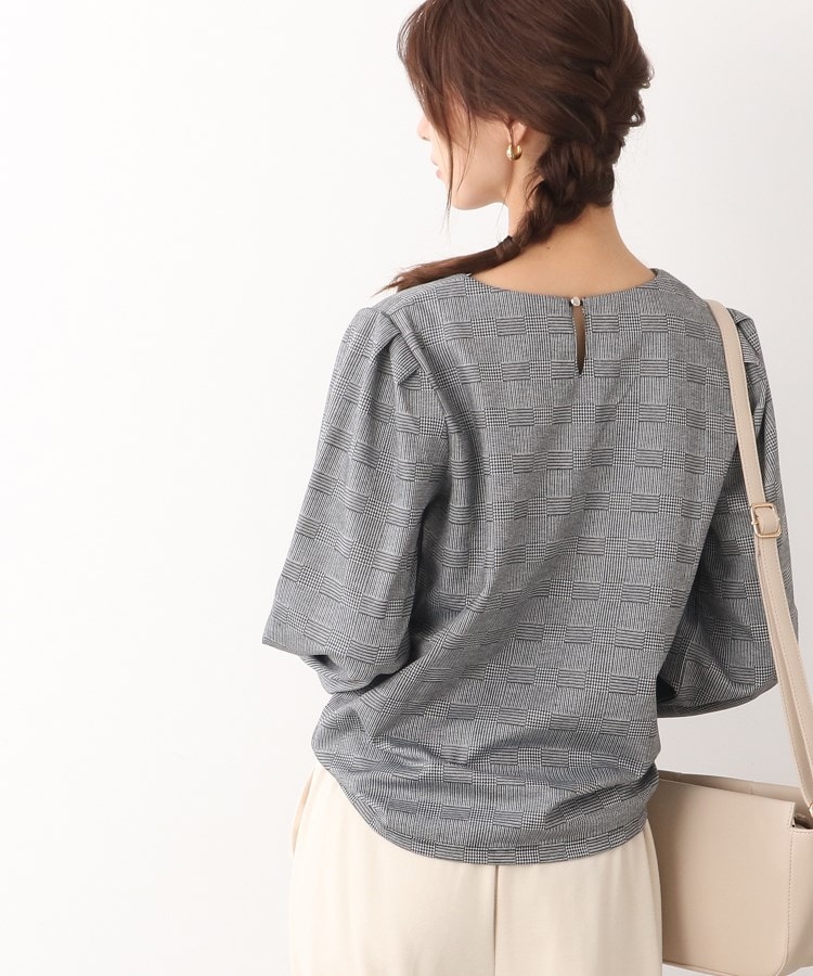 ◇グレンチェックパフ袖プルオーバー(カットソー) | SHOO・LA ◇グレンチェックパフ袖プルオーバー(カットソー) | SHOO・LA