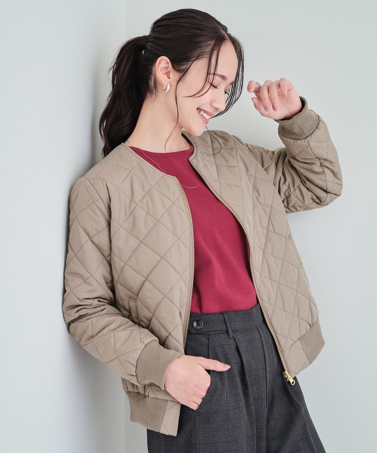 高レビュー/リバーシブル】大人のための キルトノーカラー 高レビュー/リバーシブル】大人のための キルトノーカラー