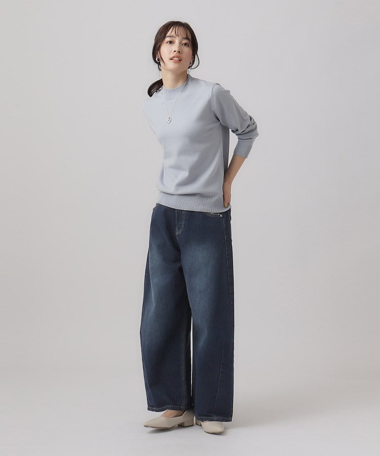 サスティナブルデニムカーブパンツ(デニムパンツ) | SHOO・LA サスティナブルデニムカーブパンツ(デニムパンツ) | SHOO・LA