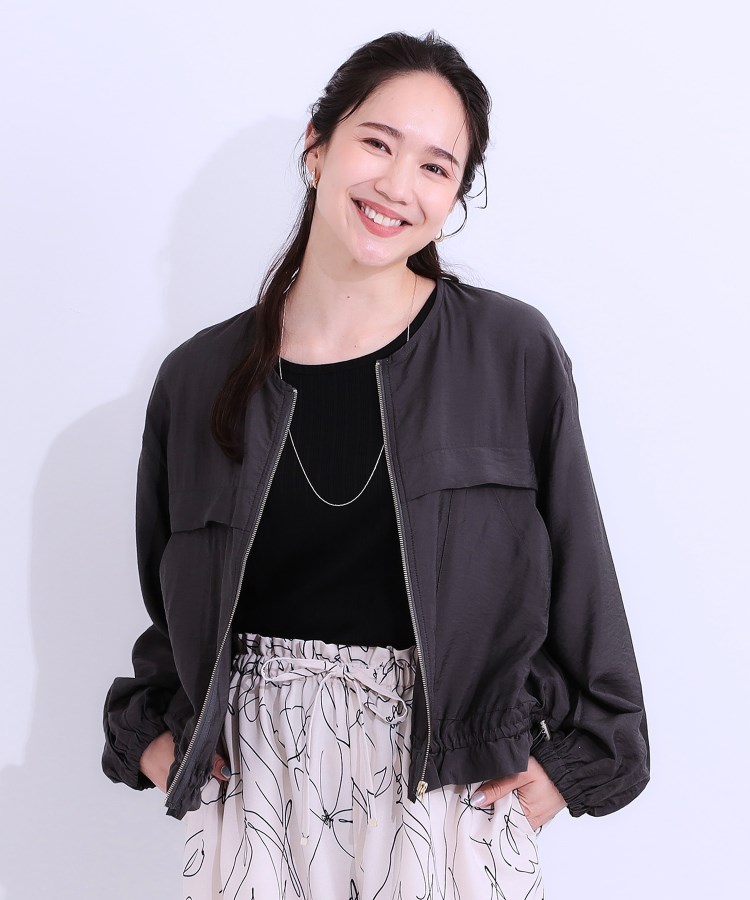 S-LL】大人のシアー感が魅力 ドロストブルゾン(ブルゾン S-LL】大人のシアー感が魅力 ドロストブルゾン(ブルゾン