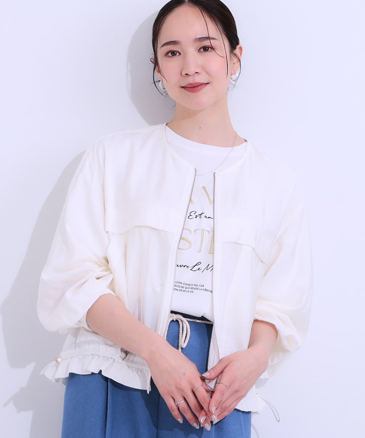 S-LL】大人のシアー感が魅力 ドロストブルゾン(ブルゾン S-LL】大人のシアー感が魅力 ドロストブルゾン(ブルゾン