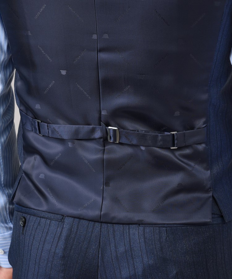 DORMEUIL】オルタネートストライプ ベスト(ベスト(単品 DORMEUIL】オルタネートストライプ ベスト(ベスト(単品