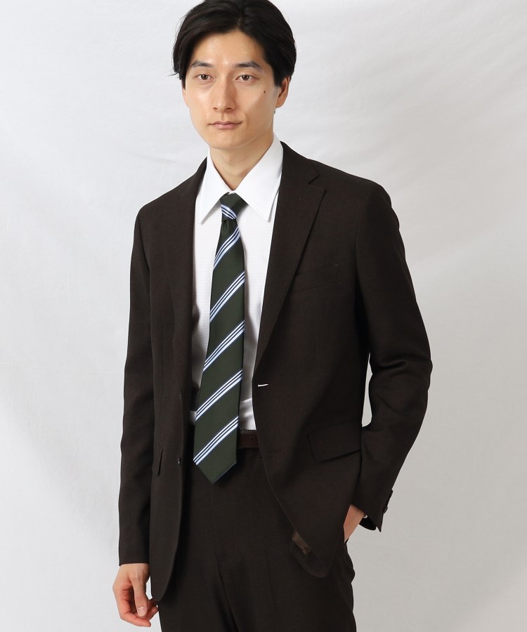 ONOFF/セットアップ対応】メランジ シャークスキン ストレッチ ONOFF/セットアップ対応】メランジ シャークスキン ストレッチ