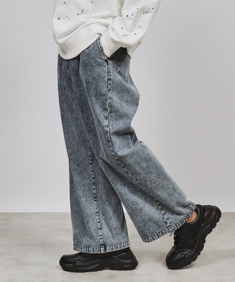 WEB限定】ヴィンテージライクワイドデニムパンツ(デニムパンツ WEB限定】ヴィンテージライクワイドデニムパンツ(デニムパンツ