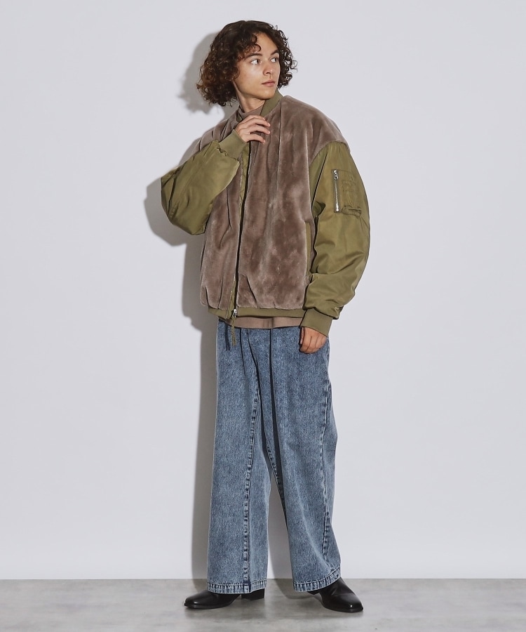 WEB限定】ヴィンテージライクワイドデニムパンツ(デニムパンツ WEB限定】ヴィンテージライクワイドデニムパンツ(デニムパンツ