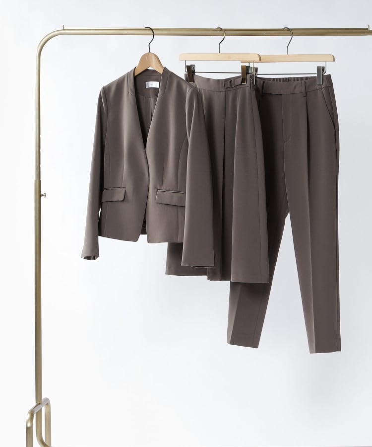 ストレッチテーパードパンツ/セットアップ対応 【洗濯機洗い可 ストレッチテーパードパンツ/セットアップ対応 【洗濯機洗い可