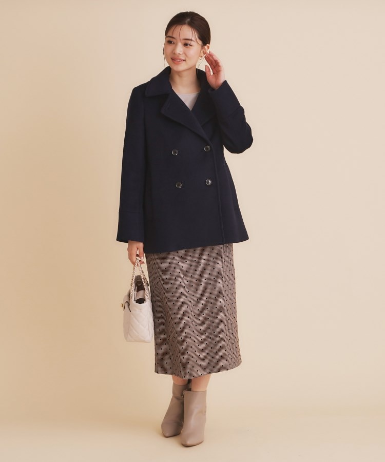 5color/S-Lsize》ウール混 ステンカラーピーコート(Pコート 5color/S-Lsize》ウール混 ステンカラーピーコート(Pコート