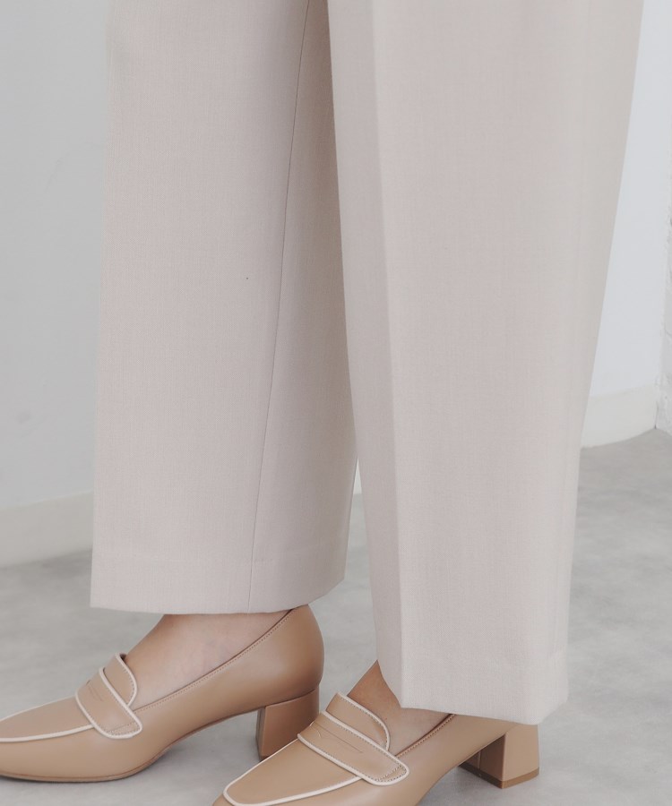 S-LLsize》ストレッチタックワイドパンツ【洗濯機洗い可/吸湿 S-LLsize》ストレッチタックワイドパンツ【洗濯機洗い可/吸湿