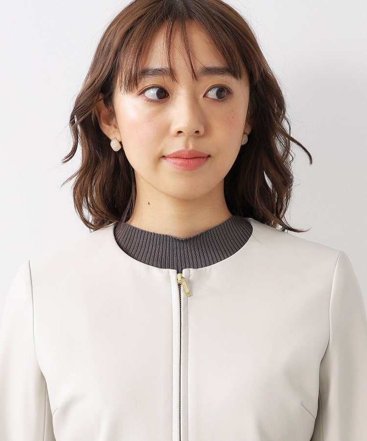 ≪S-LLsize≫ シンセティックレザーノーカラーブルゾン ≪S-LLsize≫ シンセティックレザーノーカラーブルゾン