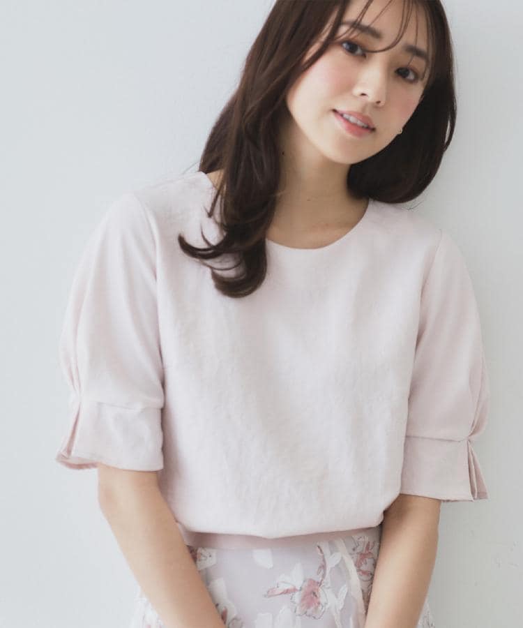 6color/XS-LLsize》タックパフスリーブブラウス【洗濯機洗い可 6color/XS-LLsize》タックパフスリーブブラウス【洗濯機洗い可