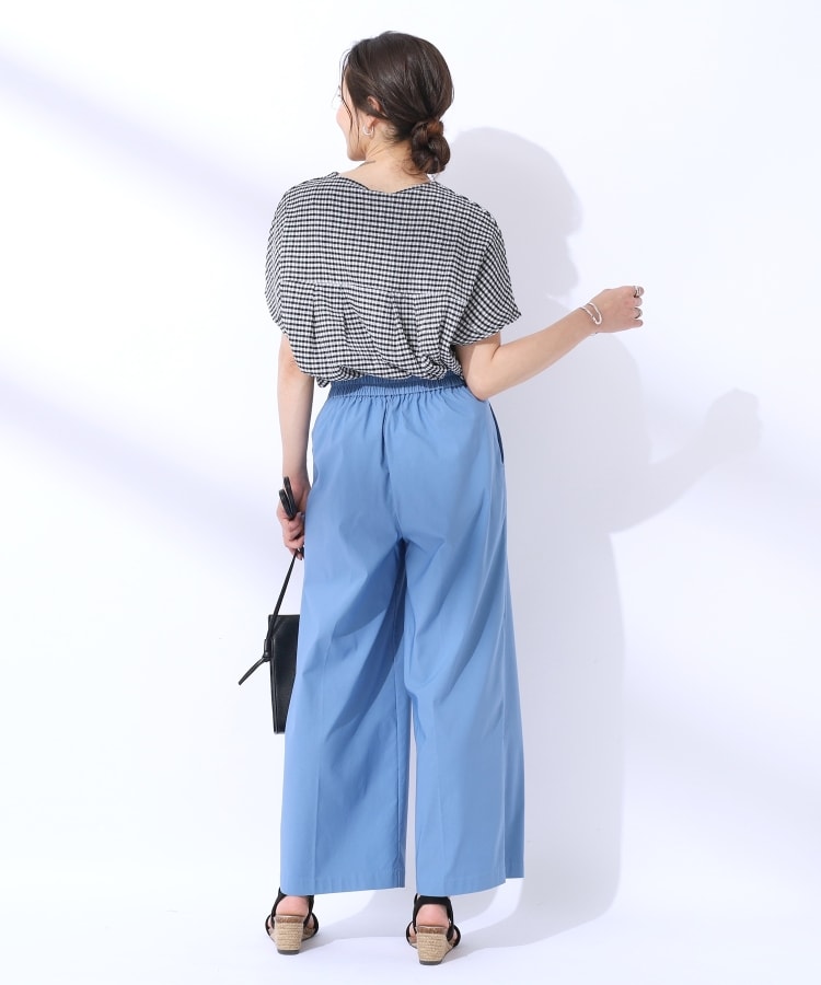 洗える】甘すぎないギンガムチェック トップス(カットソー 洗える】甘すぎないギンガムチェック トップス(カットソー