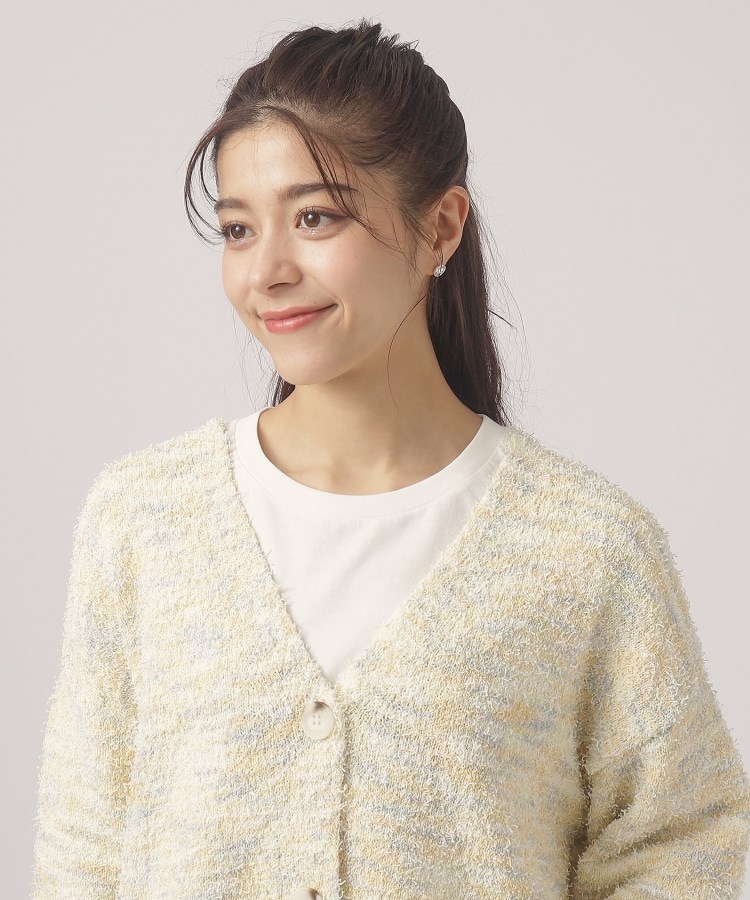 ざっくり編みがこなれ見え Vネックカーディガン(カーディガン ざっくり編みがこなれ見え Vネックカーディガン(カーディガン