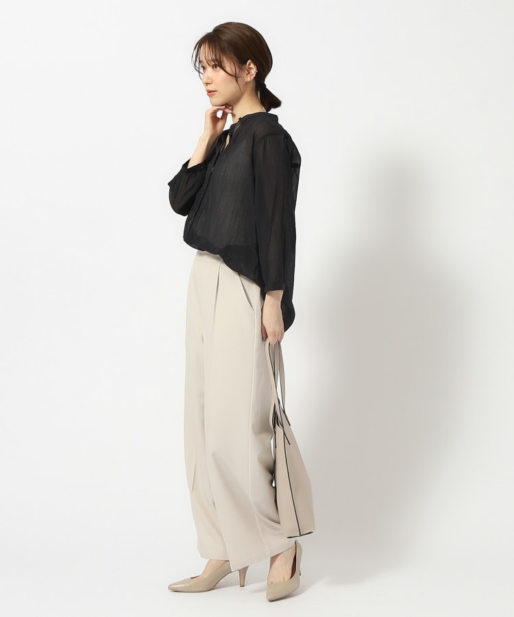M-LL/洗える】ふんわり さらさら コットンシフォンシャツ M-LL/洗える】ふんわり さらさら コットンシフォンシャツ