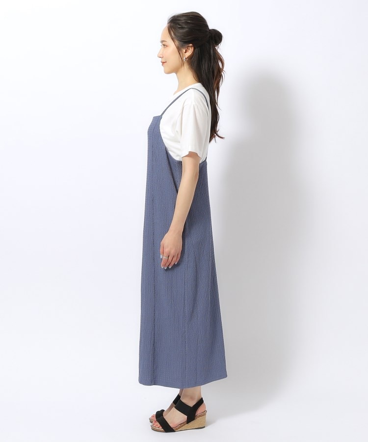 2点セット】ふくれジャカードキャミワンピース+Tシャツ(キャミ 2点セット】ふくれジャカードキャミワンピース+Tシャツ(キャミ