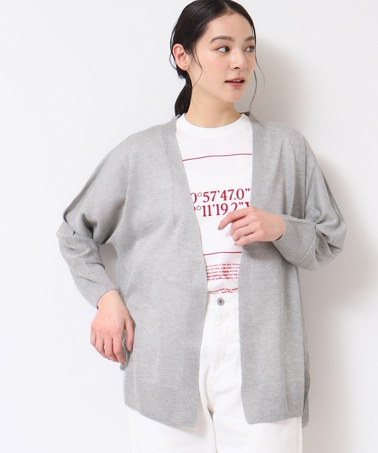 日よけ・冷房対策・洗える】ミドル丈シアーカーディガン(S~L 日よけ・冷房対策・洗える】ミドル丈シアーカーディガン(S~L