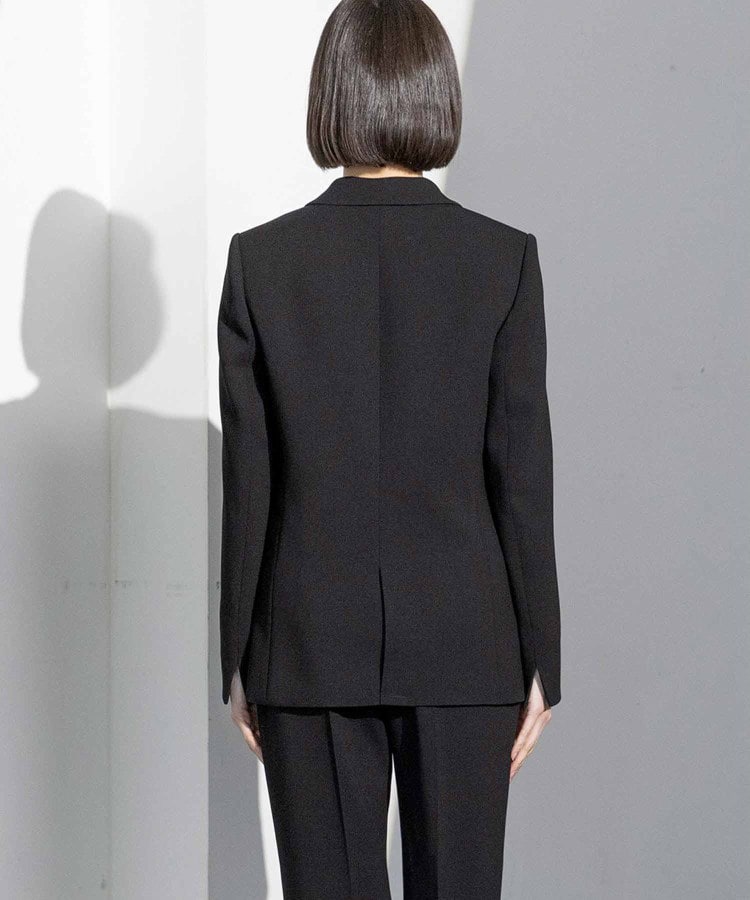 INDIVI ウォッシャブル サテントリミングジャケット 【喪服 INDIVI ウォッシャブル サテントリミングジャケット 【喪服