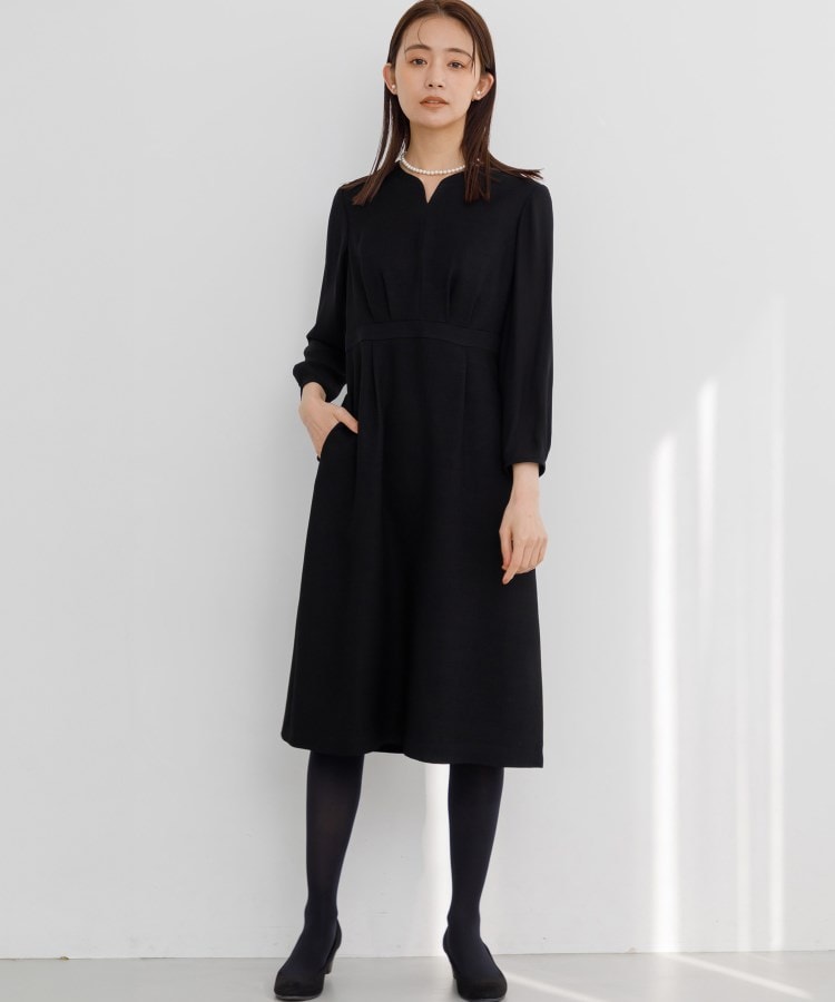 東京ソワール INDIVI 衿付きジャケット+ウエスト切り替え 東京ソワール INDIVI 衿付きジャケット+ウエスト切り替え