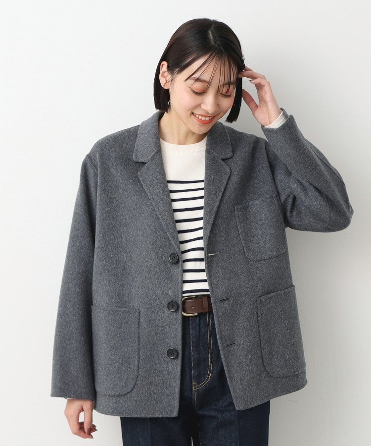 ◇Le glazik(ルグラジック) ウールダブルフェイスジャケット ◇Le glazik(ルグラジック) ウールダブルフェイスジャケット