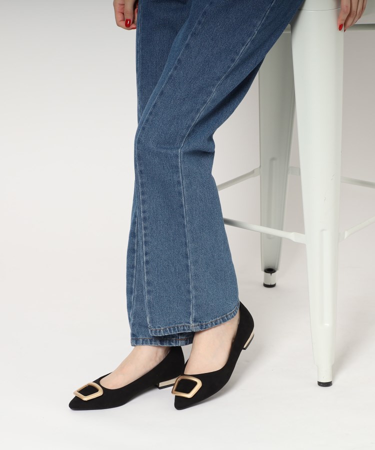 モチーフフラットヒールパンプス【ESPERANZA_blanca】(フラット モチーフフラットヒールパンプス【ESPERANZA_blanca】(フラット
