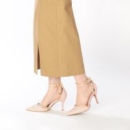 ◇シングルストラップスタッズヒールパンプス(パンプス ◇シングルストラップスタッズヒールパンプス(パンプス
