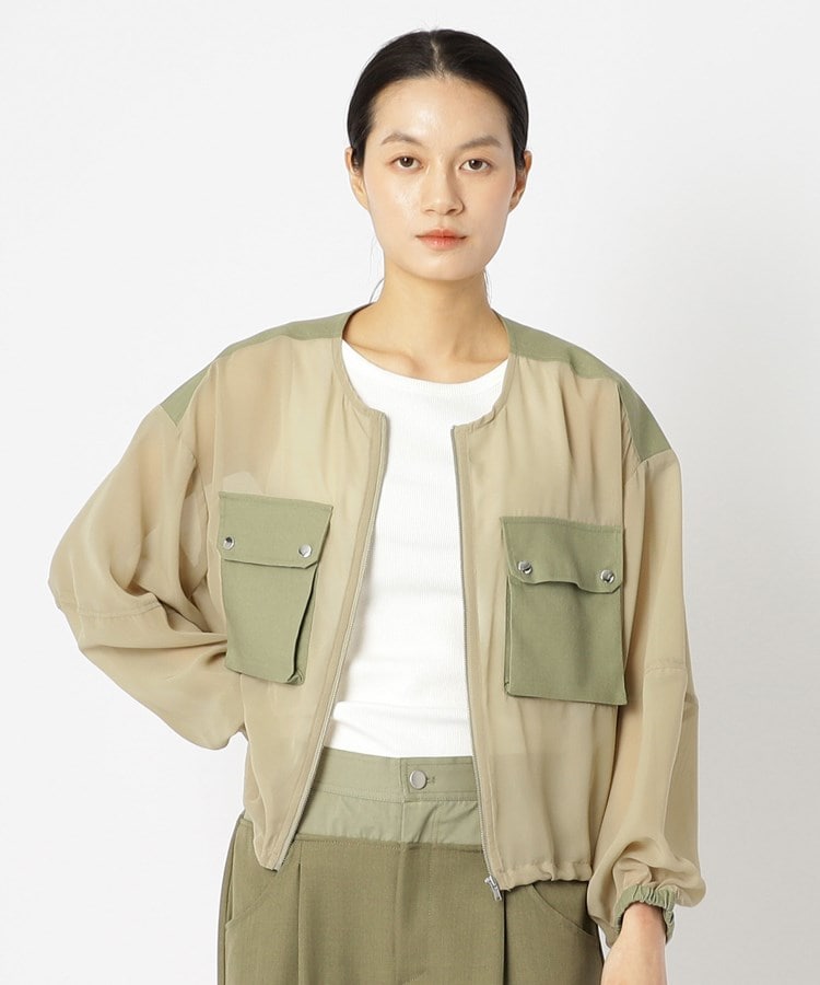 ヒルナンデス!で紹介】バルーン袖ギャザーブルゾン【手洗い可 ヒルナンデス!で紹介】バルーン袖ギャザーブルゾン【手洗い可