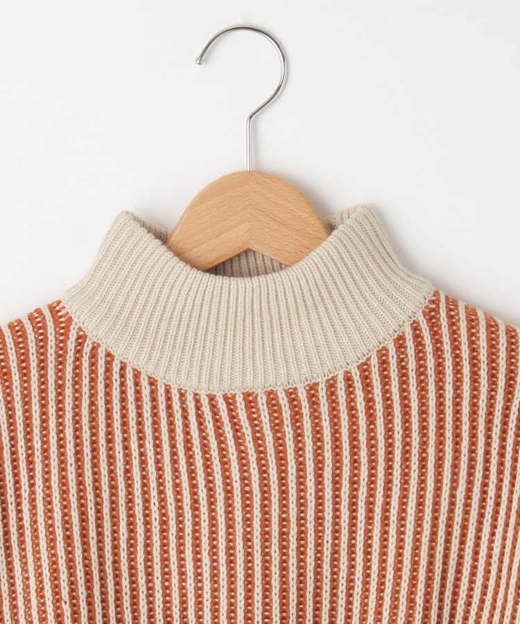 myke(ミーカ) ハイネック2色編みニットセーター【SALE myke(ミーカ) ハイネック2色編みニットセーター【SALE