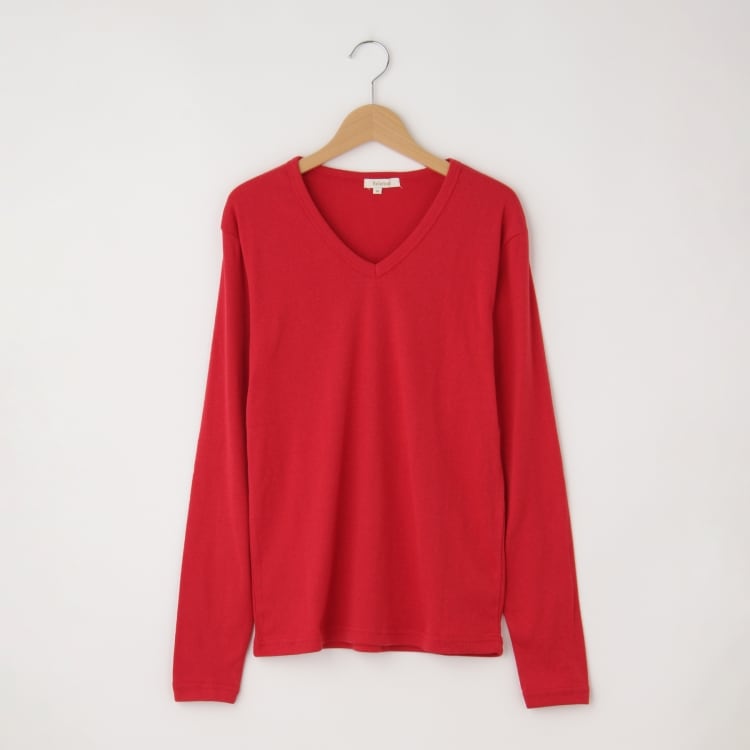 Relation(リレーション) Vネック長袖プルオーバー(カットソー Relation(リレーション) Vネック長袖プルオーバー(カットソー