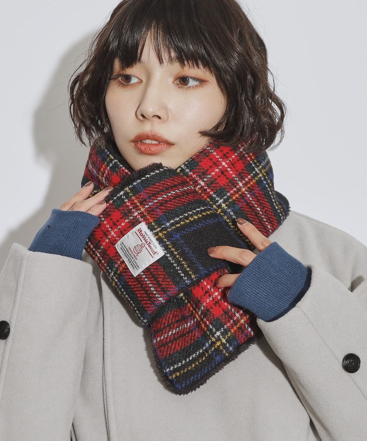 ハリスツイード生地使用 差し込みマフラー/Harris Tweed ハリスツイード生地使用 差し込みマフラー/Harris Tweed