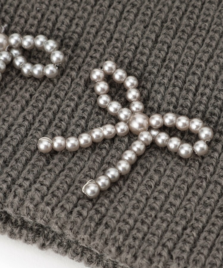 ビーズリボンニット帽(ニット帽) | Grandedge(エスペランサ ビーズリボンニット帽(ニット帽) | Grandedge(エスペランサ