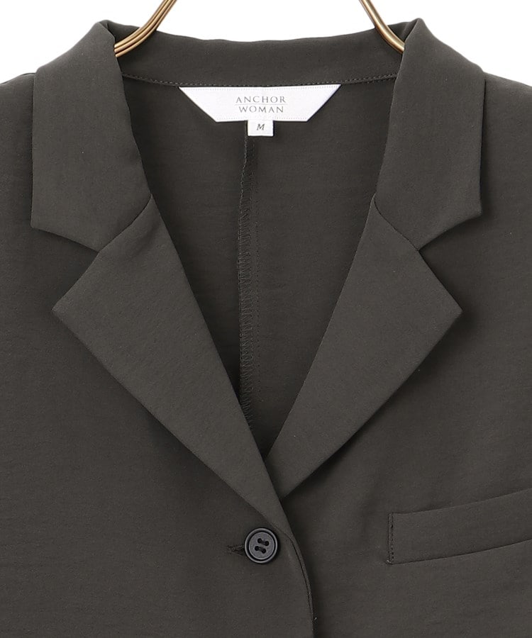 M~L】ジャケット風シャツブラウス【長袖】(シャツ・ブラウス M~L】ジャケット風シャツブラウス【長袖】(シャツ・ブラウス