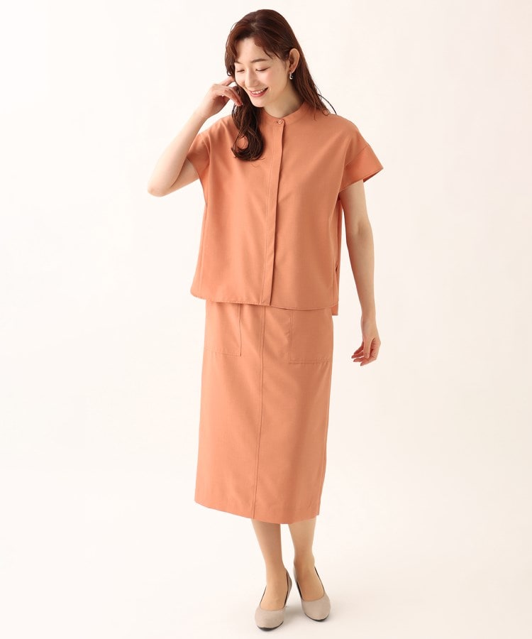S~L】ベルト付きタイトスカート【ウォッシャブル/ストレッチ S~L】ベルト付きタイトスカート【ウォッシャブル/ストレッチ