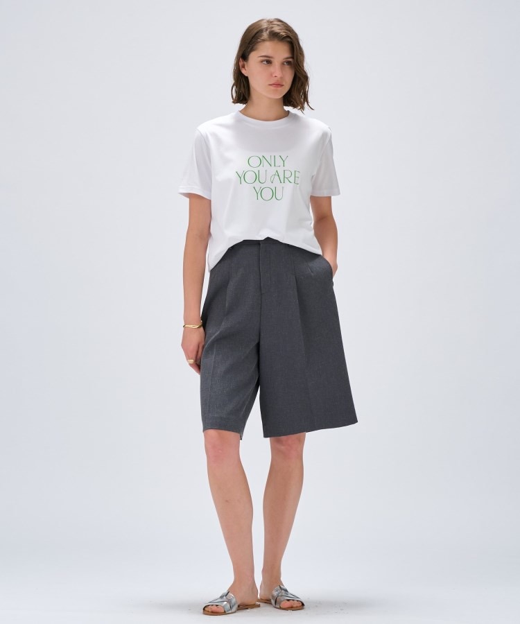 セットアップ】リネンブレンドハーフパンツ(6~9分丈パンツ セットアップ】リネンブレンドハーフパンツ(6~9分丈パンツ